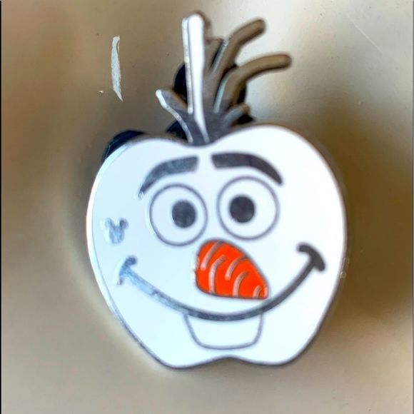 Disney | Jewelry | Disney Frozen Olaf Candy Apple Pin Hidden Mickey ...